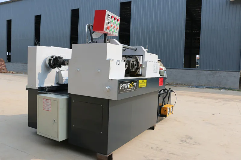 High Speed Hydraulic Anchor Bolts Rods Automatic Thread Rolling Machine ...