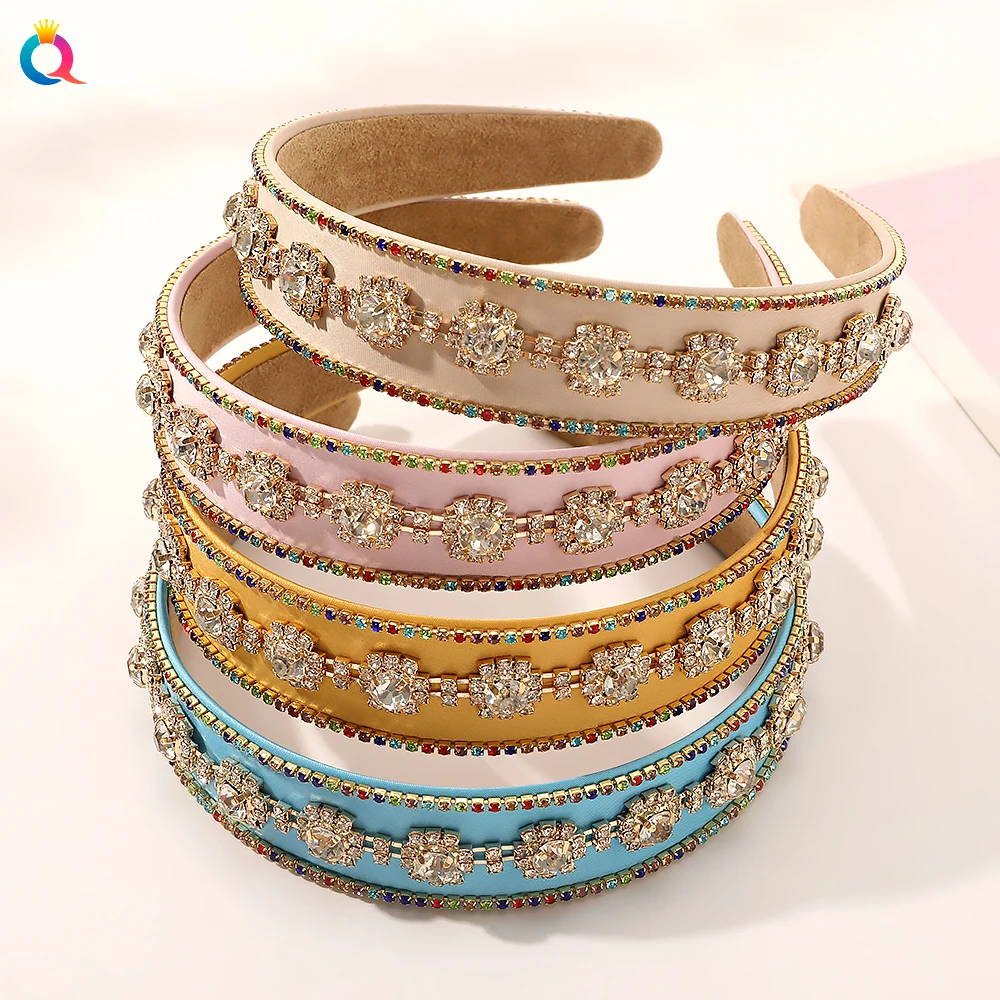 Woman Baroque Barock Headband With High Grade Glass Rhinestone ...