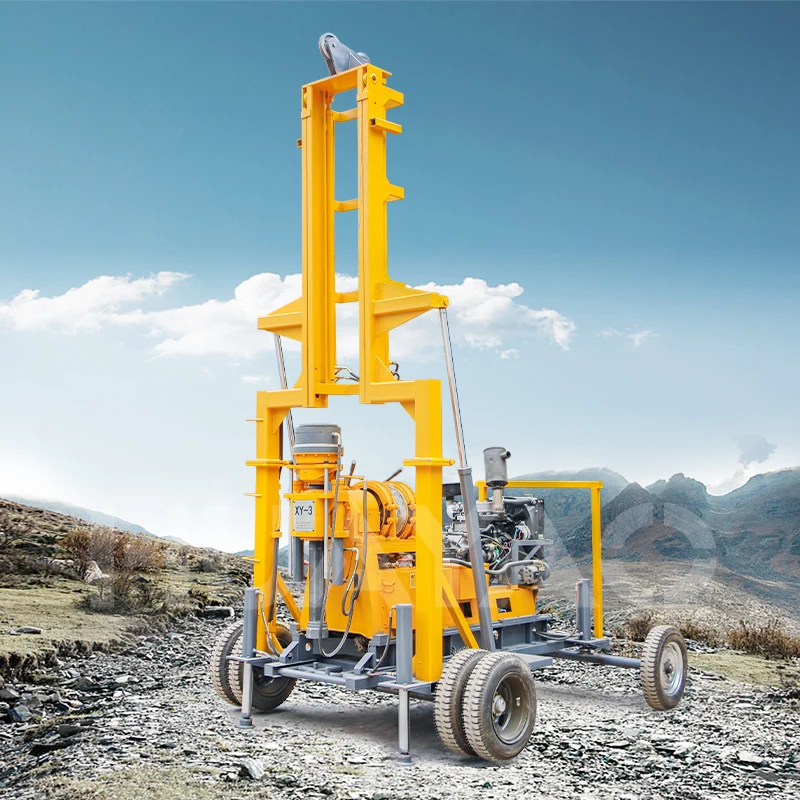 Diesel Engine Mine Drilling Rig Xy-3 Model Water Rock Well Drilling ...