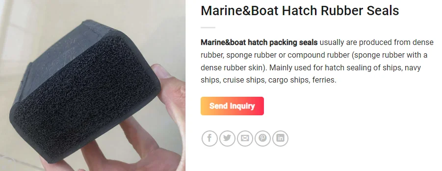 Marine Boat Hatch Rubber Seals Hatch Cover Rubber Packing - Buy Hatch ...