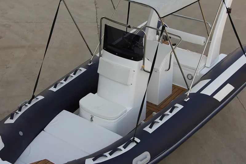 Rib Boat With Outboard Engine Hypalon/pvc Inflatable Rib Boat 520c ...