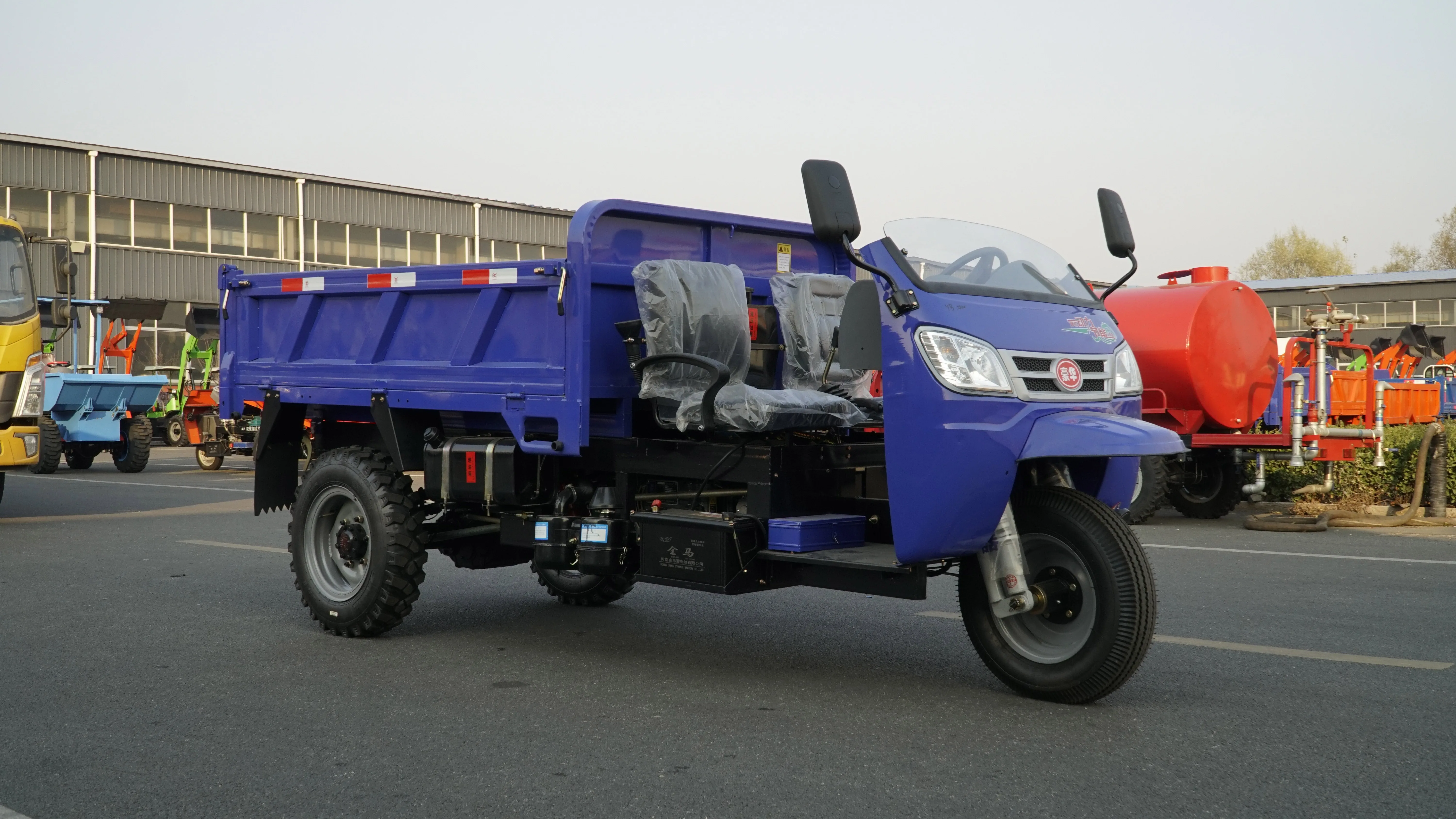 Motorized Three Wheel Cargo Tricycle Dumper Truck Machine For Sale ...