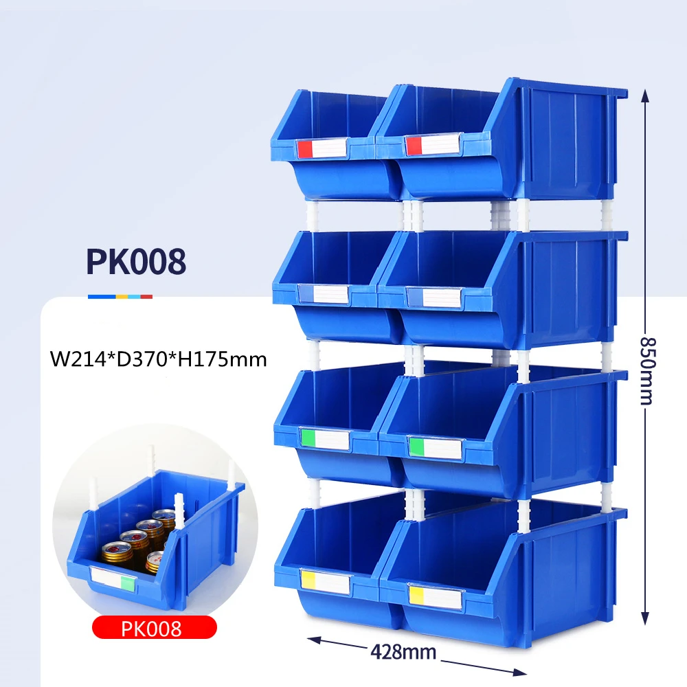 Plastic Industrial Warehouse Stackable Storage Boxes & Bins Heavy Duty ...