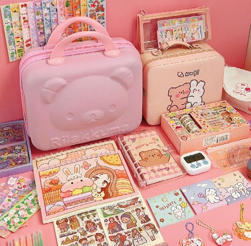 170 Pcs School Home Stationery Gift Set in Pink - Perfect Stationery ...