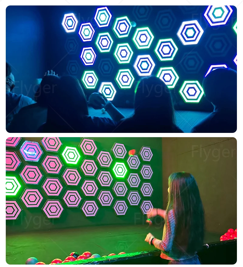 Entertainment Room Ball Wall Activate Game Arena Led Floor Game Light ...