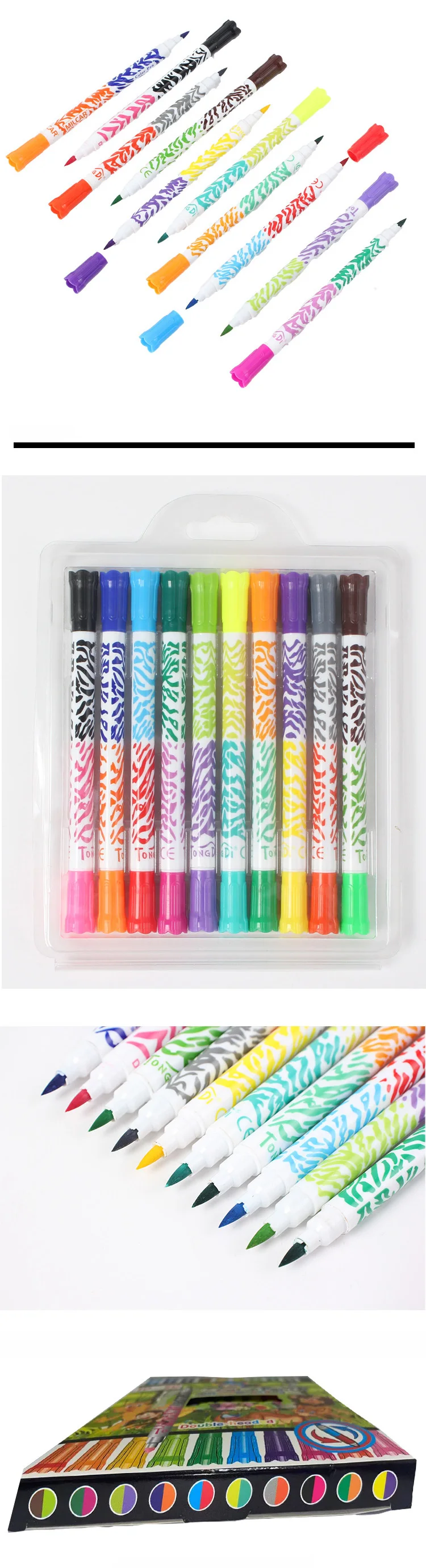 3mm Water Color Marker Logo Custom Kids Graffiti Painting Washable ...