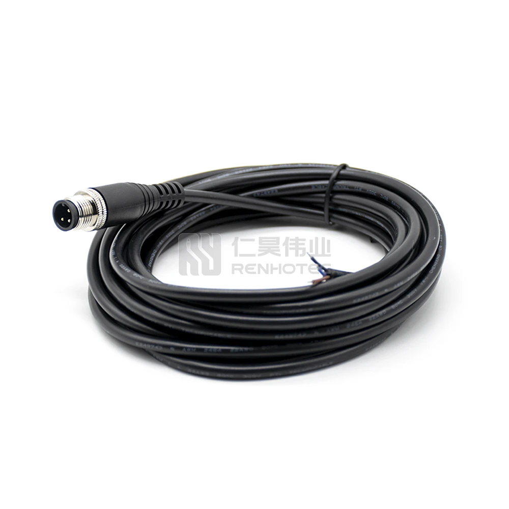 3 Pin Can Bus Connector - M12 Connector Cable PVC PUR TPU