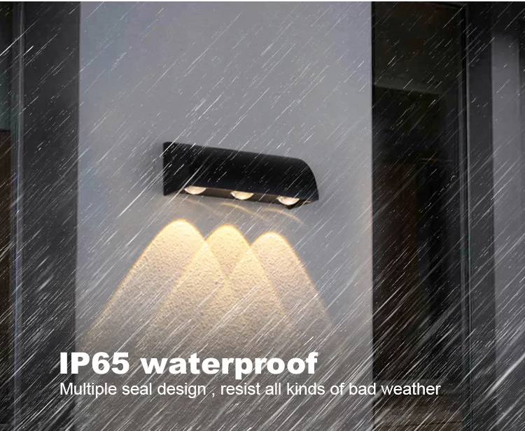 Modern Style Scone Unbreakable Modern 3w 6w Up Down Light Outdoor Wall ...