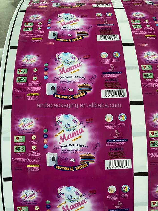 Detergent Powder in Small Bar Soap Nylon Package 15g-1kg