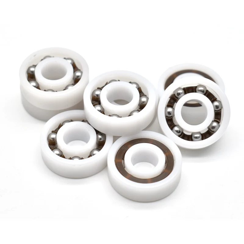 Custom Small Plastic Roller Radial Bearing Without Seel Pom Plastic ...