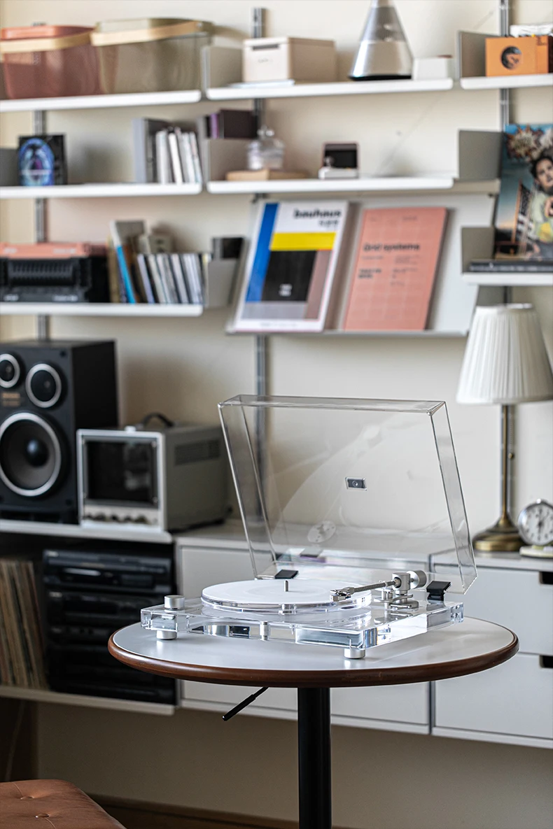 X10 Vinyl Bluetooth Record Player - Modern Acrylic Turntable with Audio ...