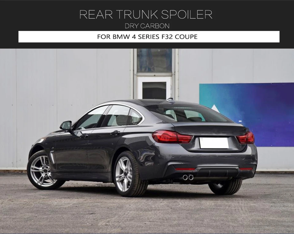 Dry Carbon Fiber Rear Spoiler for BMW 4 Series F32 Coupe 435i 440i 2015 ...