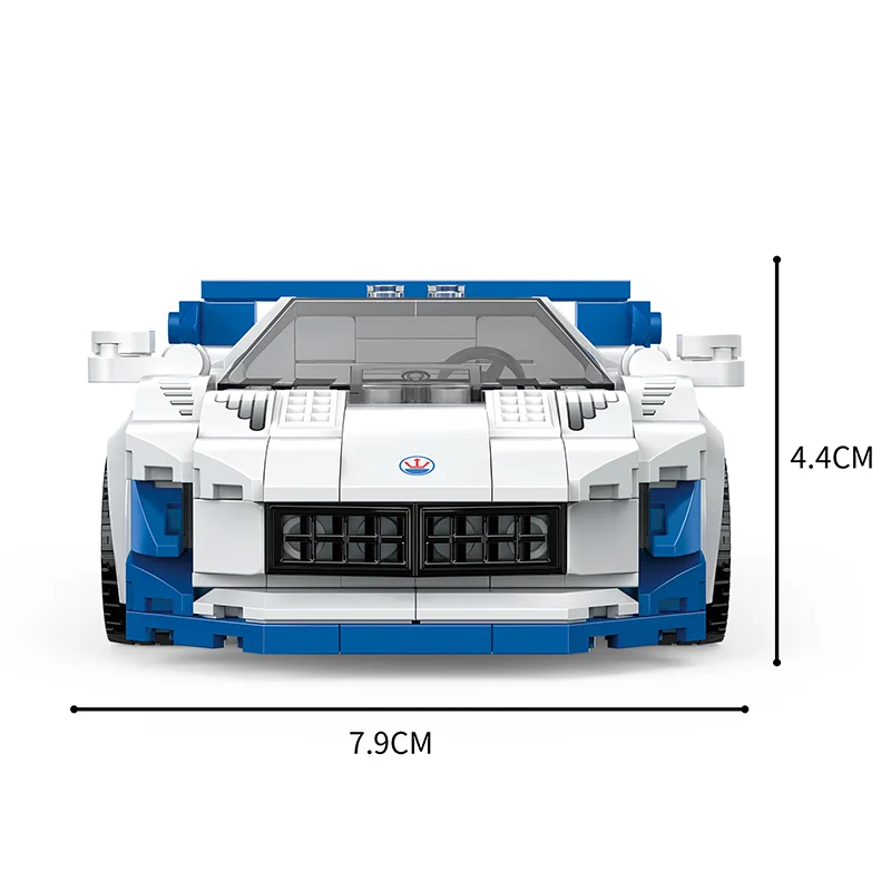 Cogo Plastic Diy Race Car Build Block Off-road Educational Car Building ...