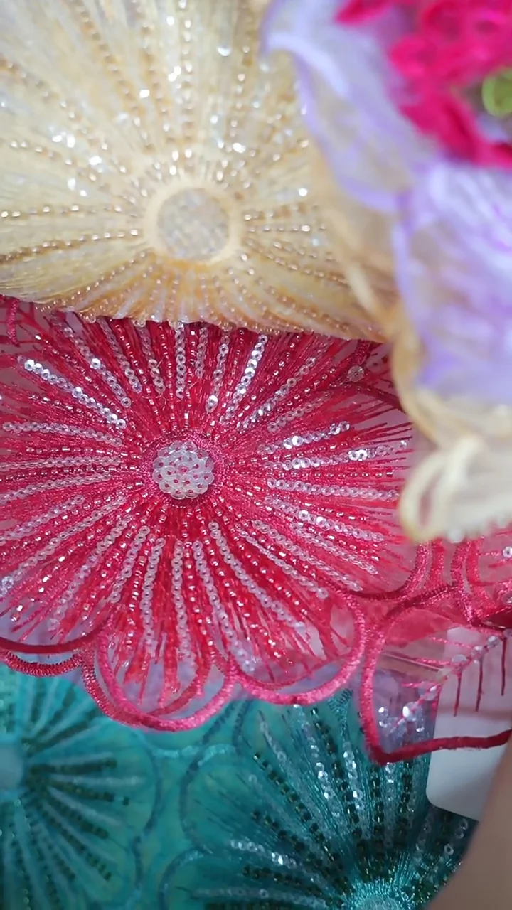 Ls886 New Design 25cm White Lace Trimming Beading Tube Embroidery Lace ...