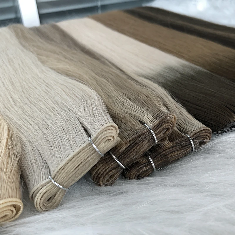 New Luxury Russian Thin Invisible Genius Weft Extensions Can Be Cut ...