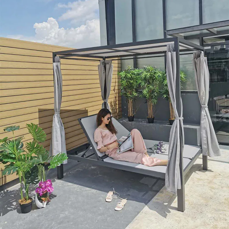 Oem Odm Modern Luxury Beach Pool Day Beds Exterior Height Adjustable ...