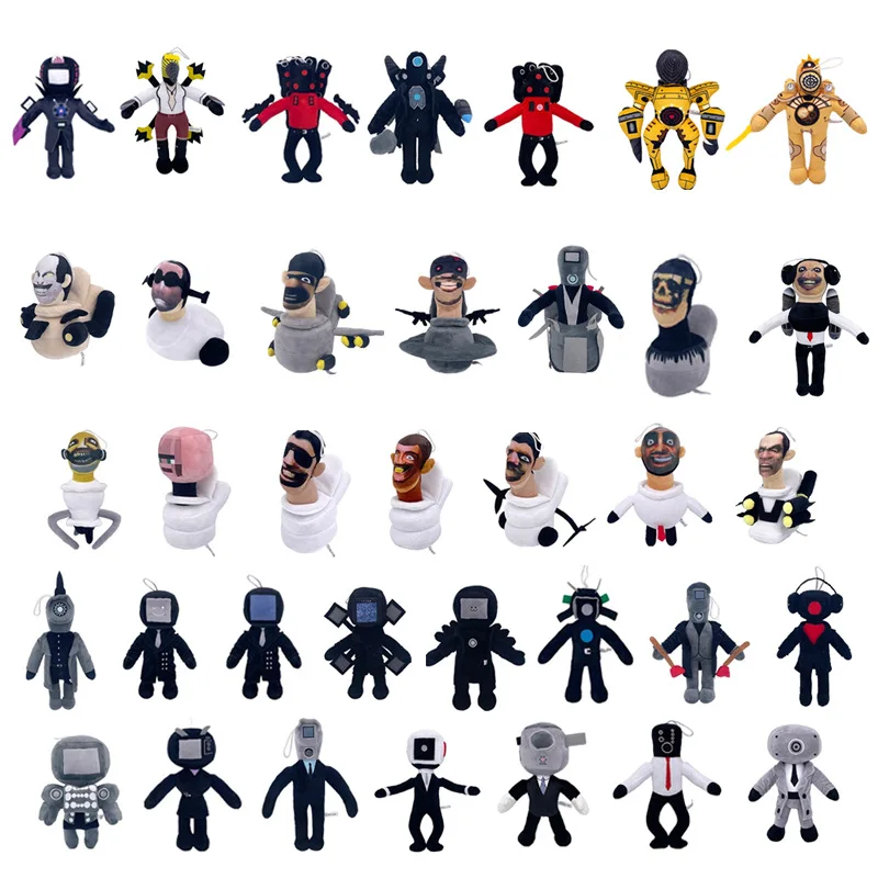 Cartoon 40 Styles Horror Adventure Skibidi Toilet Kawaii Anime Plush ...