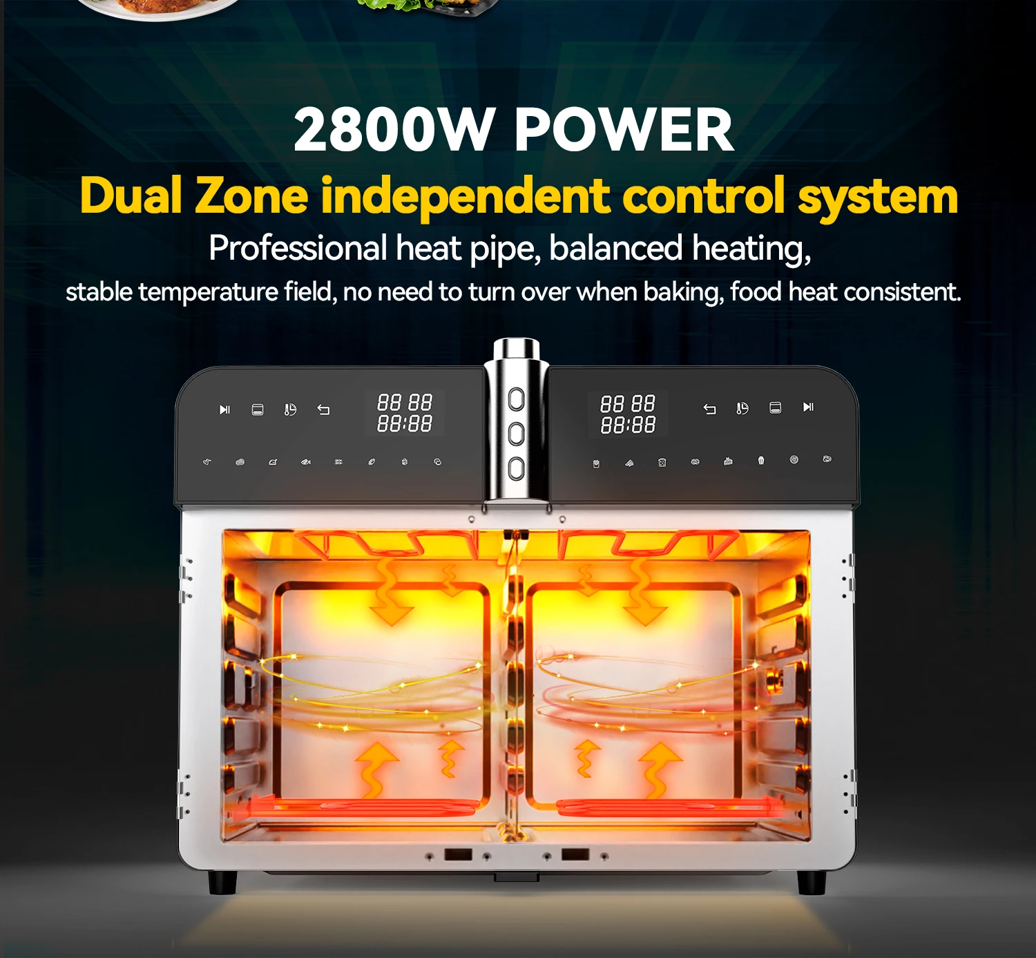 36l Smart Air Fryer Oven 16-in-1 Digital Air Fryers Visible Cooking ...