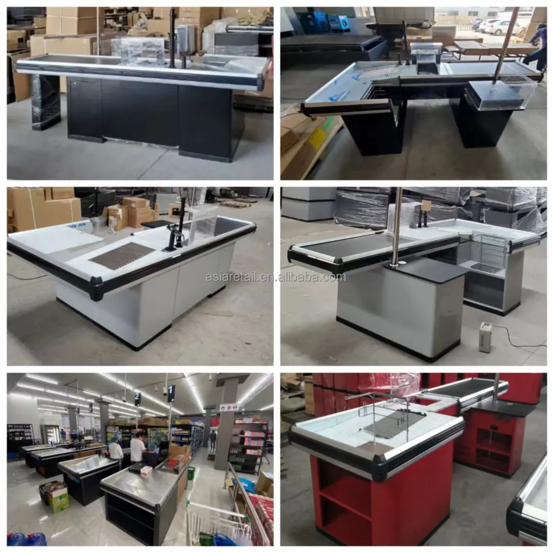 2023 Checkout Counter with Conveyor Belt - Custom Solutions