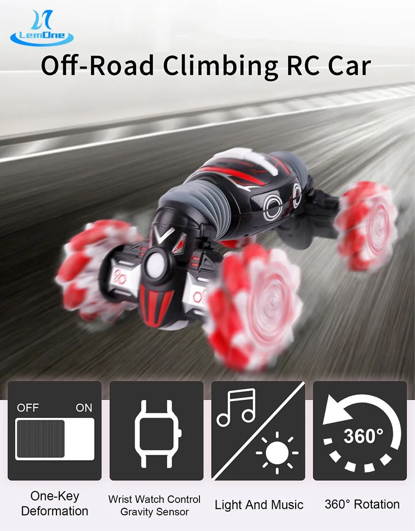 2.4ghz Hand Watch Radio Control Car Remote Off Road Rc Jouet Stunt ...
