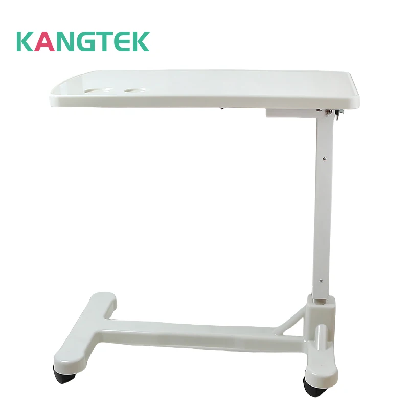 KANGTEK ABS Plastic Overbed Food Trolley Rolling Tray Dining Table for ...
