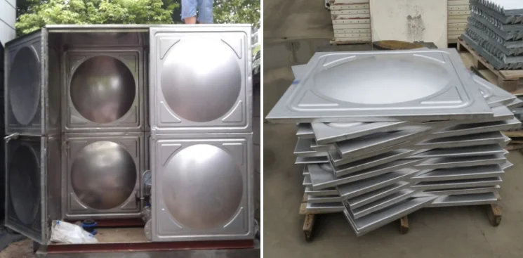 Drinking Water Pressed Steel Sectional Tank - Buy Stainless Steel Panel ...