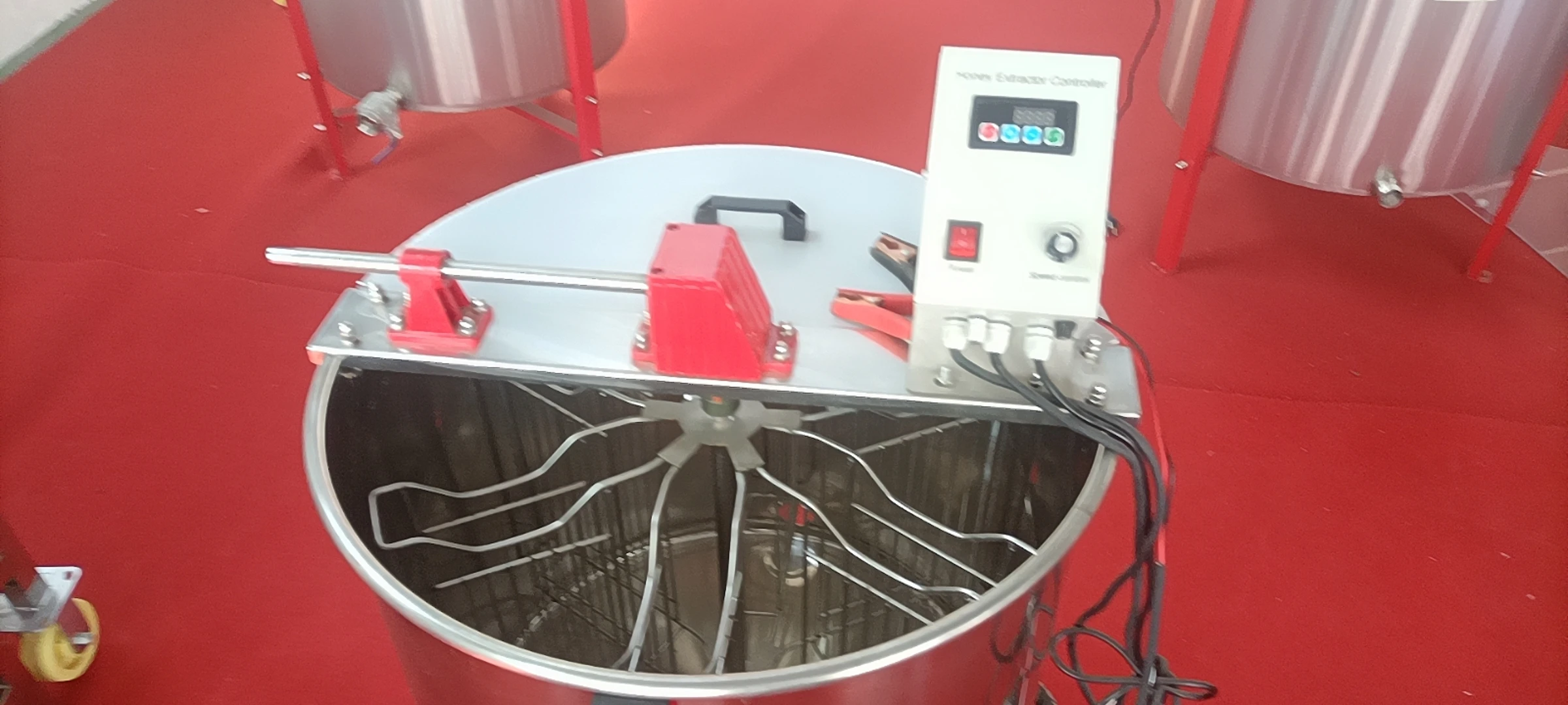 New 12V Electric Manual Honey Extractor Machine 8 Frames Beekeeping ...