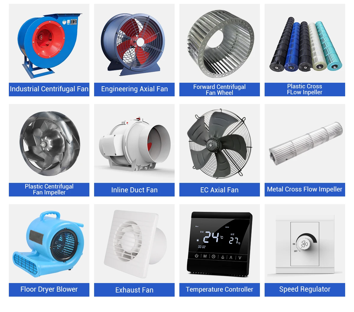 AC DC EC Fan 115V 220V 380V - Efficient Ventilation Solutions