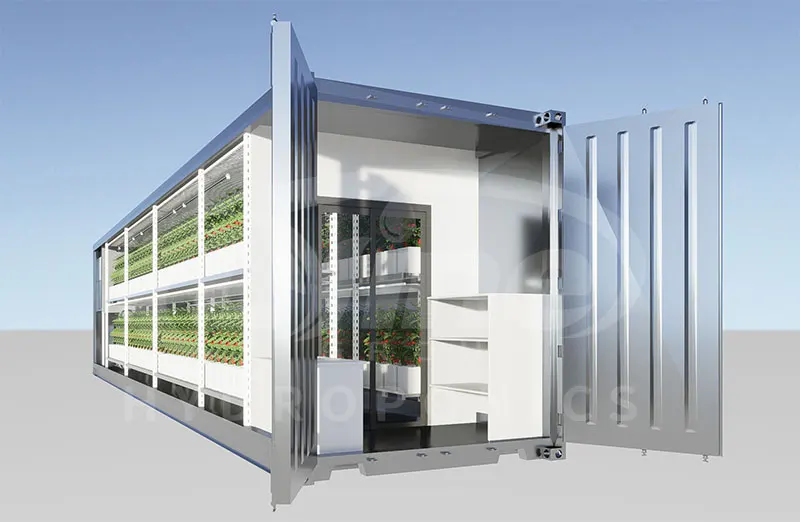 Leafy Green Container Farms - Efficient Vertical Growing