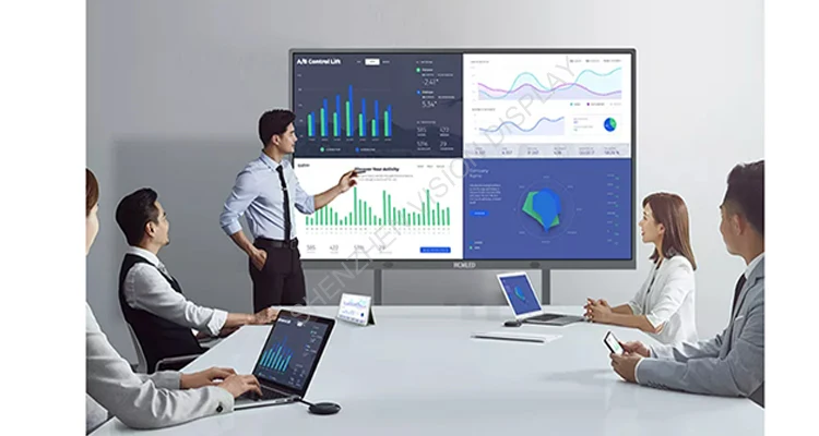 Indoor Smart Led Tv Display 135'' Meeting Rooms Screened Led Display ...
