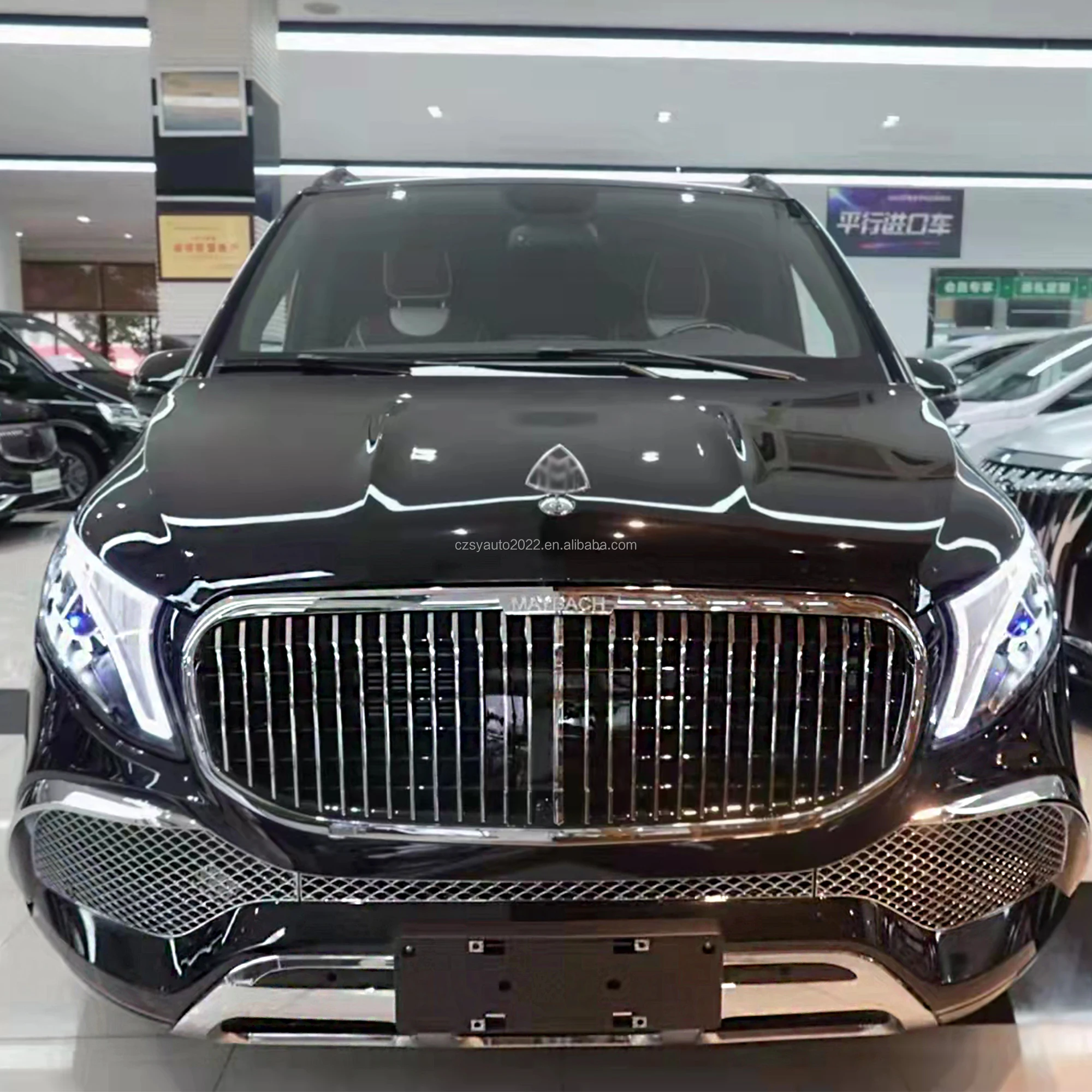 Body Kit Include Front Bumper Assembly Rear Lip Exhaust For Benz Vito W447 Change To Gls Maybach ...