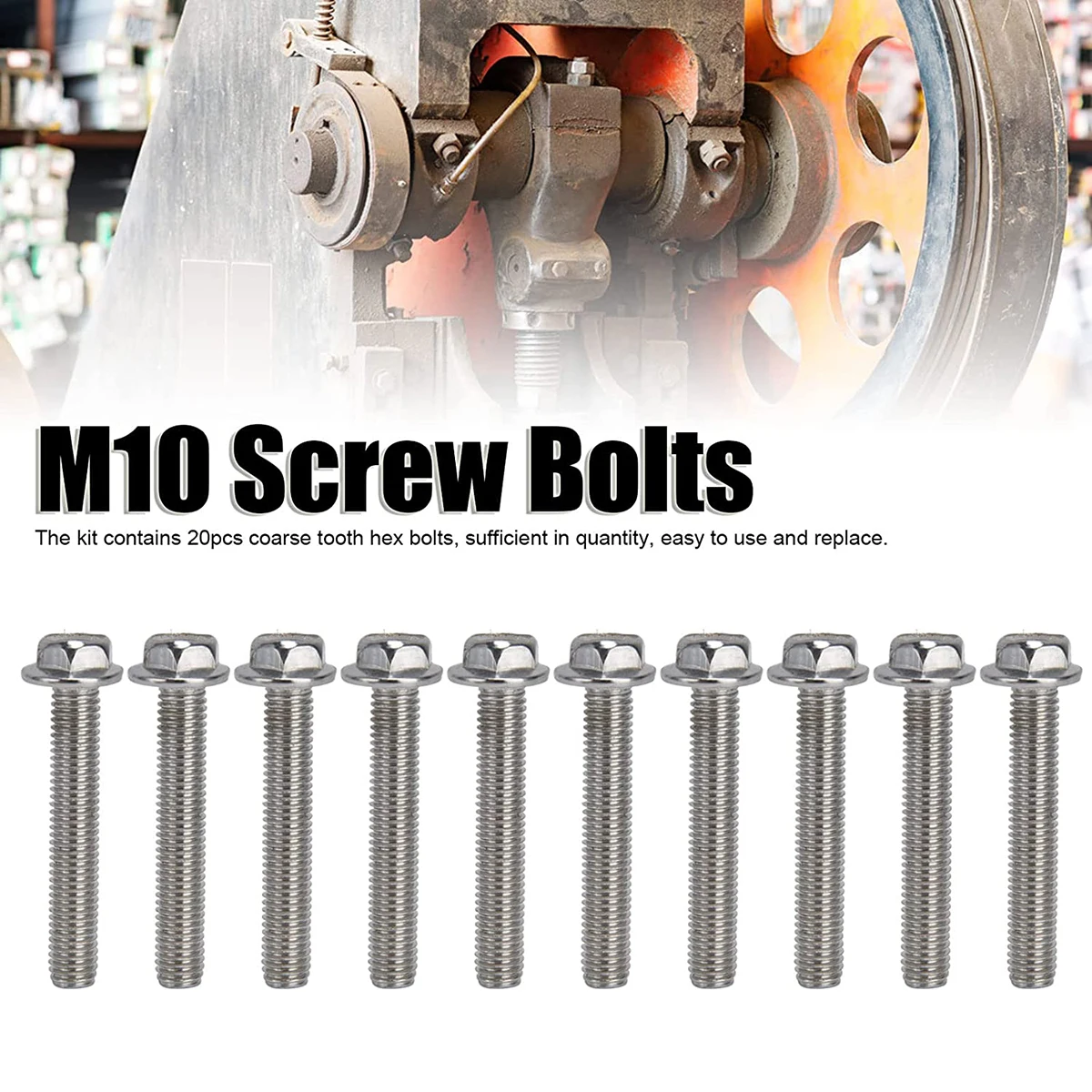 Fastener Wholesale A2 Stainless Steel Din 6921 M10 M6 Hex Flange Bolt ...