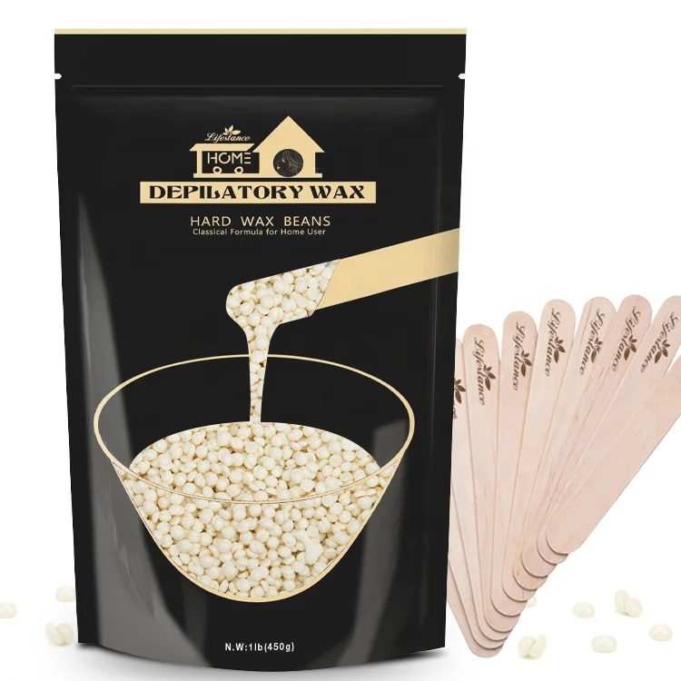 Lifestance 450grams /1lb Hard Wax Private Label Big Bags Cream Waxing ...