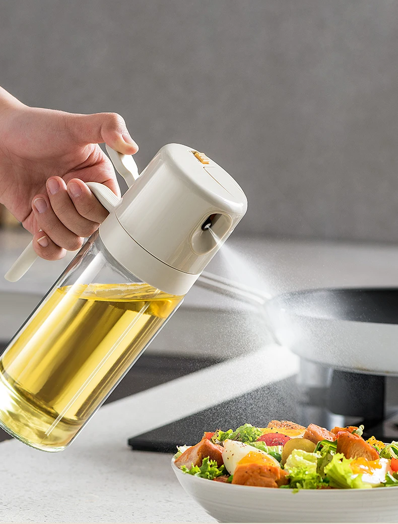 High Quality 550ml Kitchen Glass Spray Bottle for Cooking