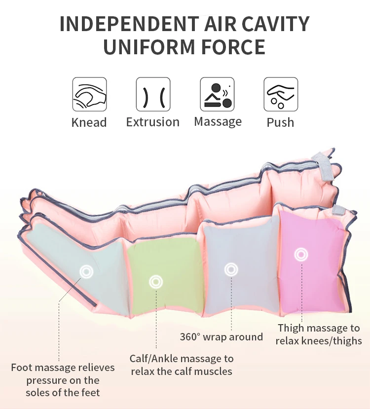 Air Compression Leg Massager - Enhance Circulation & Relaxation