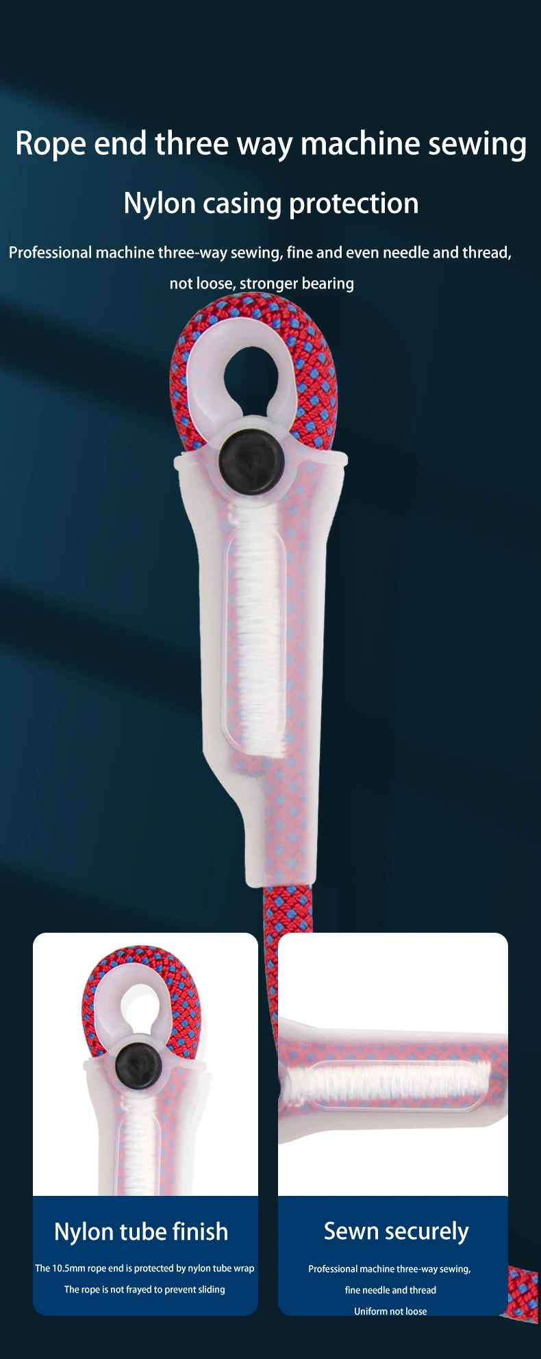 Popular 10.5mm Nylon Climbing High Altitude Operation Safety Rope - Buy ...