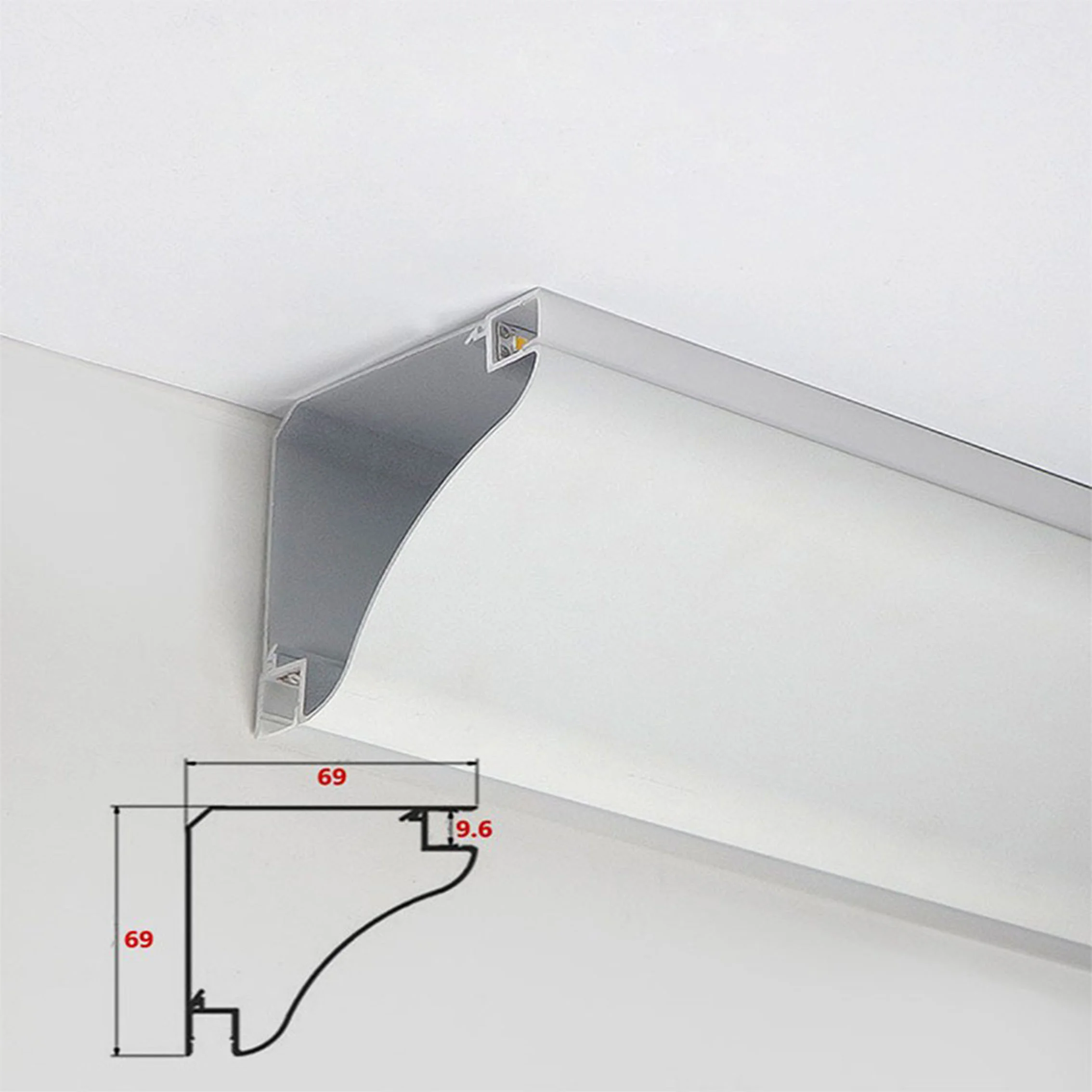 Customized LED Aluminum Profile Light for Surface Mount