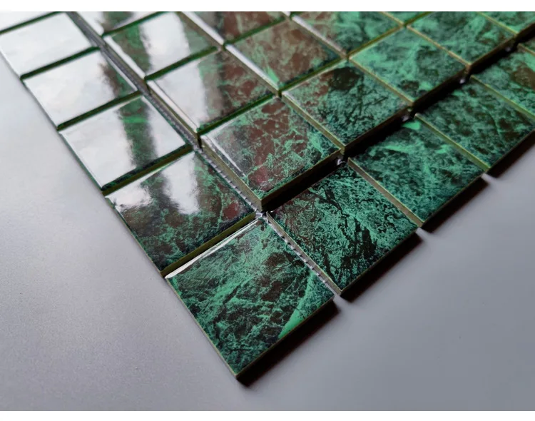 Longstar Latest Hotselling Green Marble Mosaic Tile for Bathroom ...