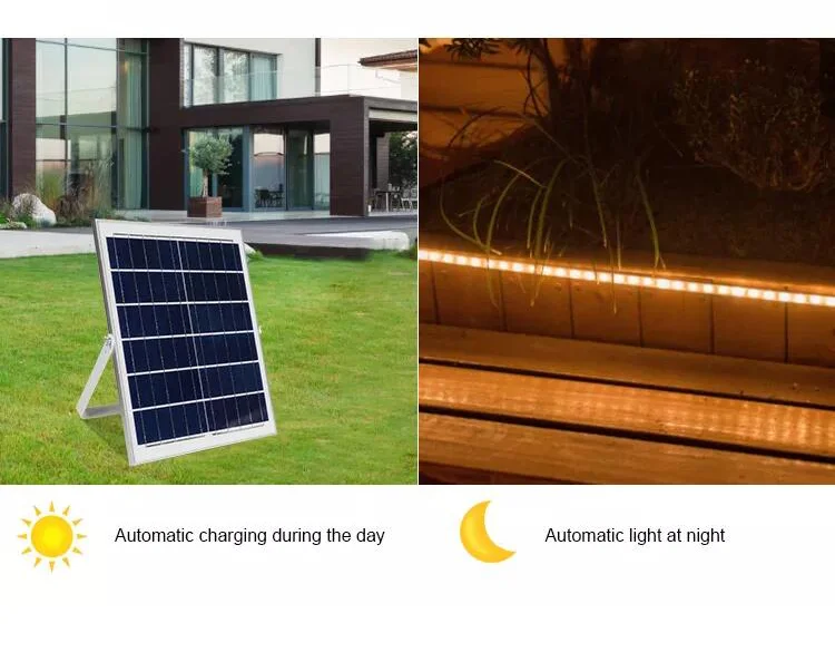 Waterproof Ip65 Outdoor Solar Strip Light Lithium Battery Rgb Cct Led ...