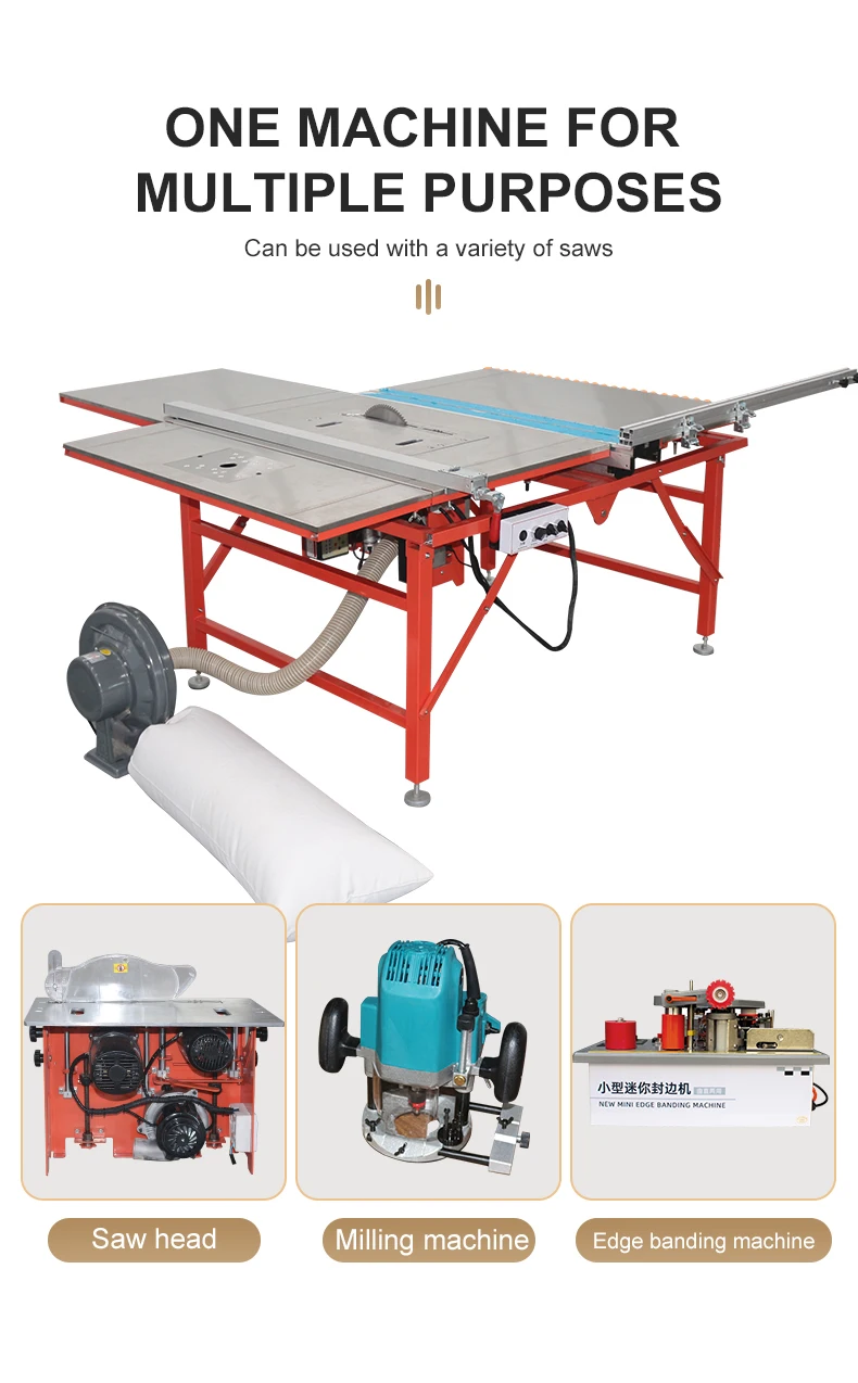 Multi Function Woodworking Sliding Table Saw Machine Woodworking Wood ...