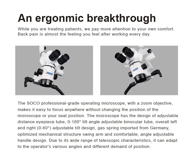 SOCO Dental Microscope - Apochromatic Optical System