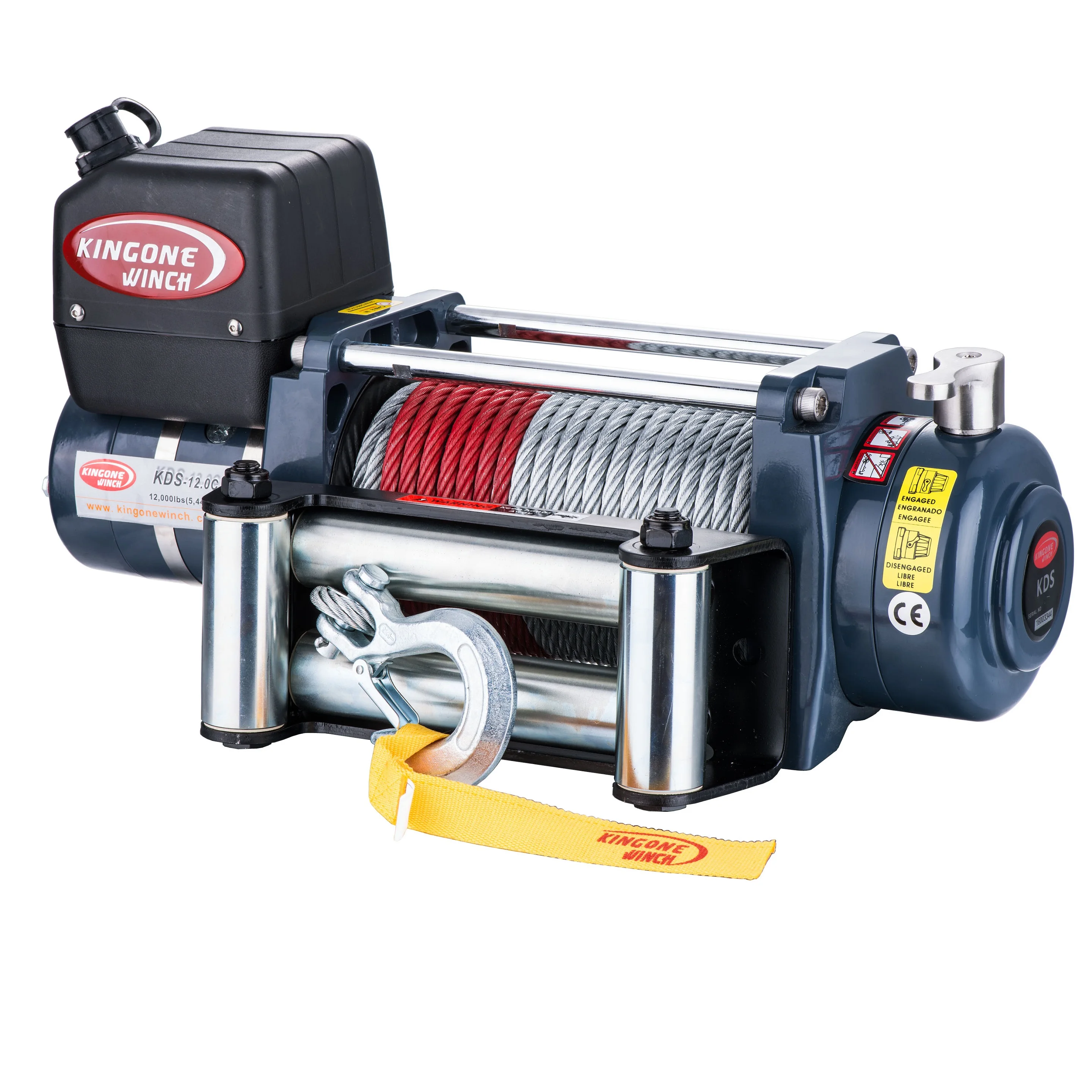 Kingone 12000lbs Electric Winch 12v Offroad 4x4 Winch With Wire Winch ...