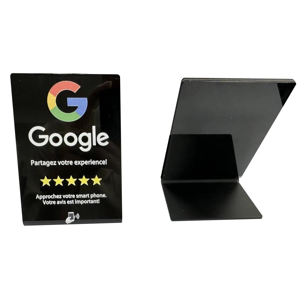 13.56mhz Custom NFC Google Review Stand - QR Code Scanning