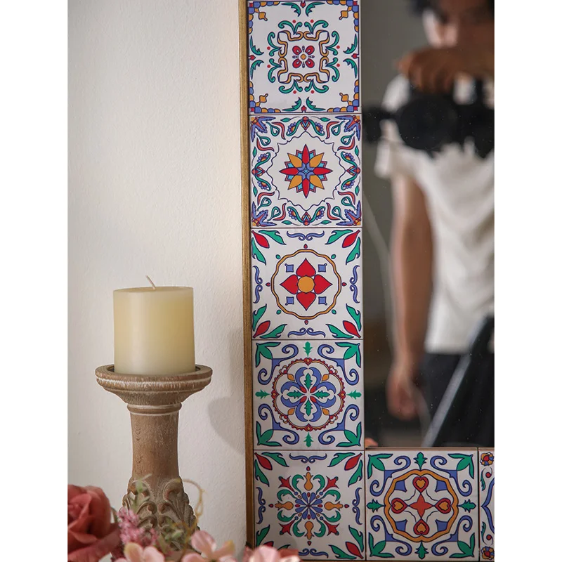Alibaba.com: Handmade Ceramic Wall Mirror Tile, Square Frame, Retro ...