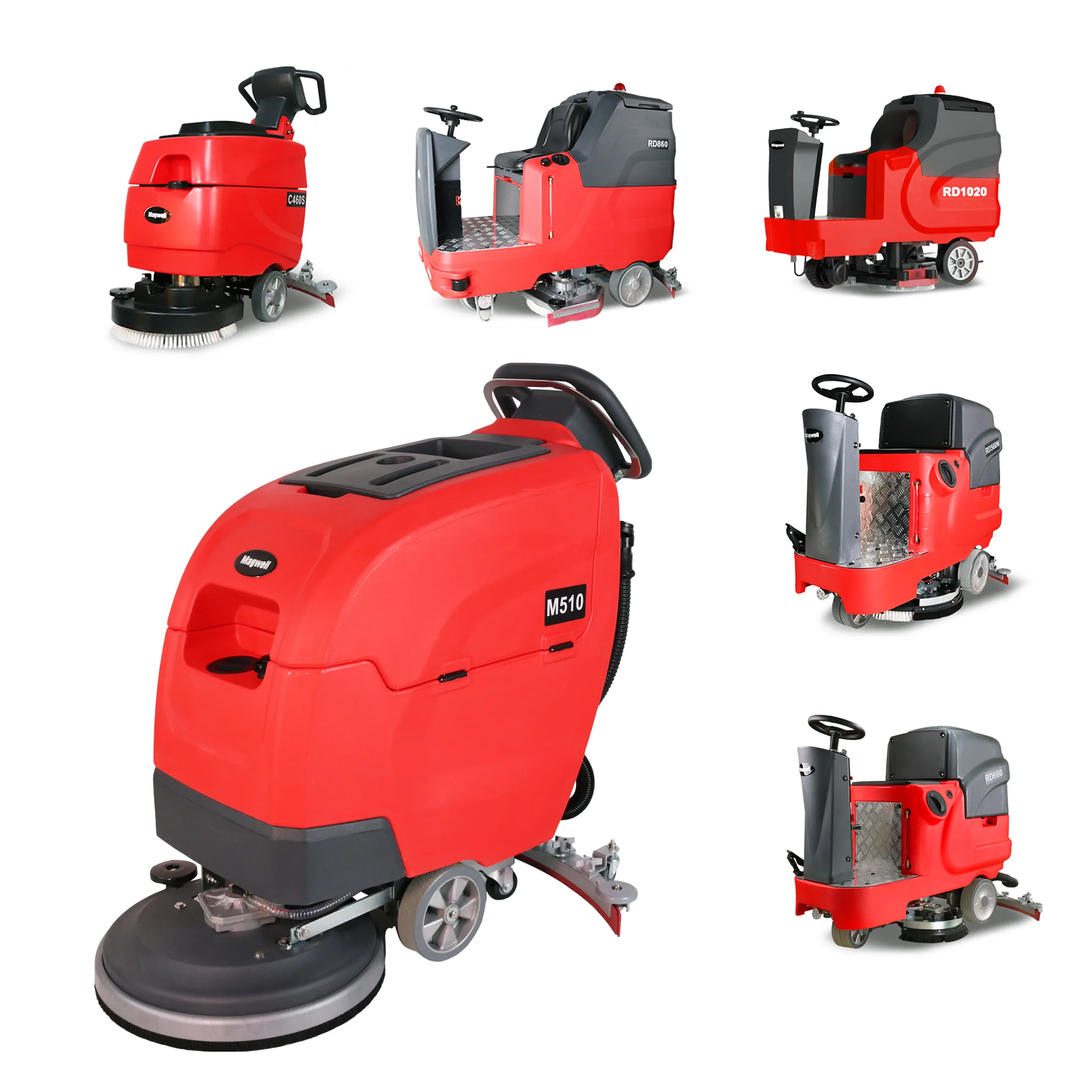 Magwell M510 - Efficient Warehouse Floor Cleaning Machine