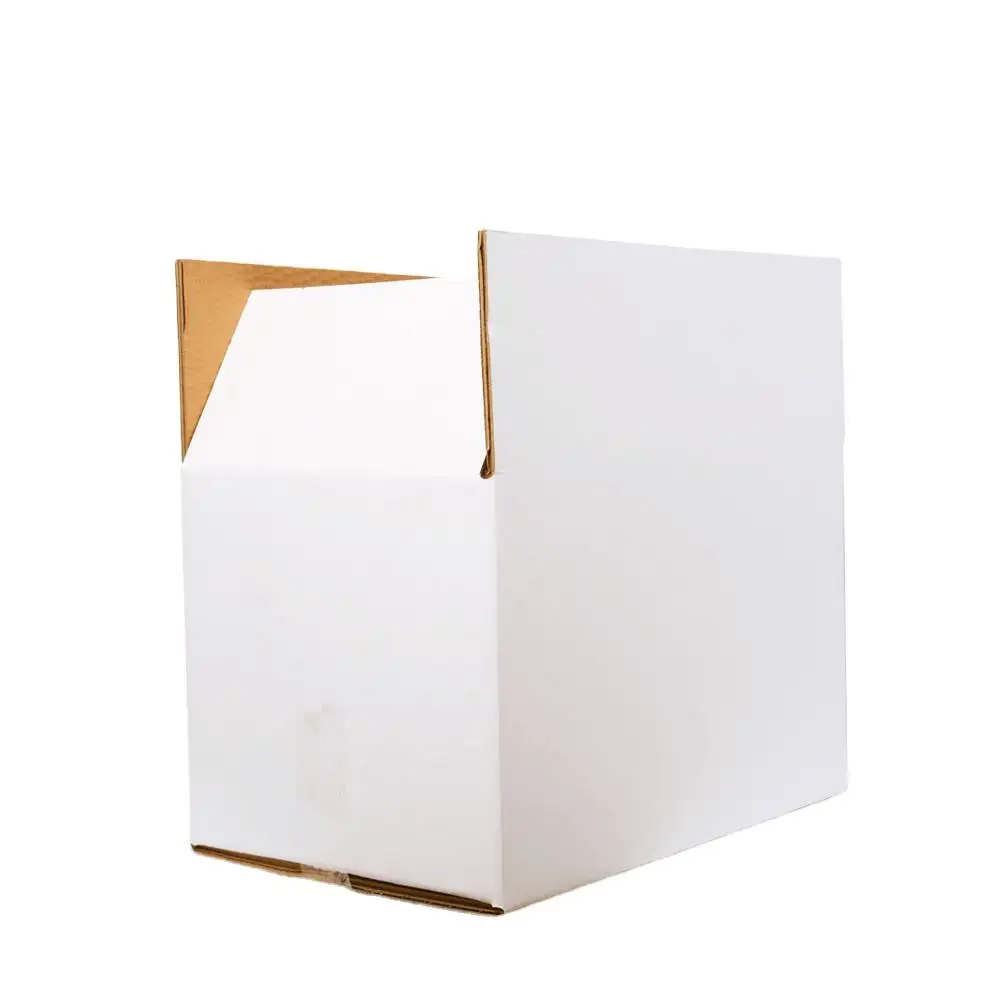 Customized Shipping Hard Packaging Boxes White Kraft Corrugated ...
