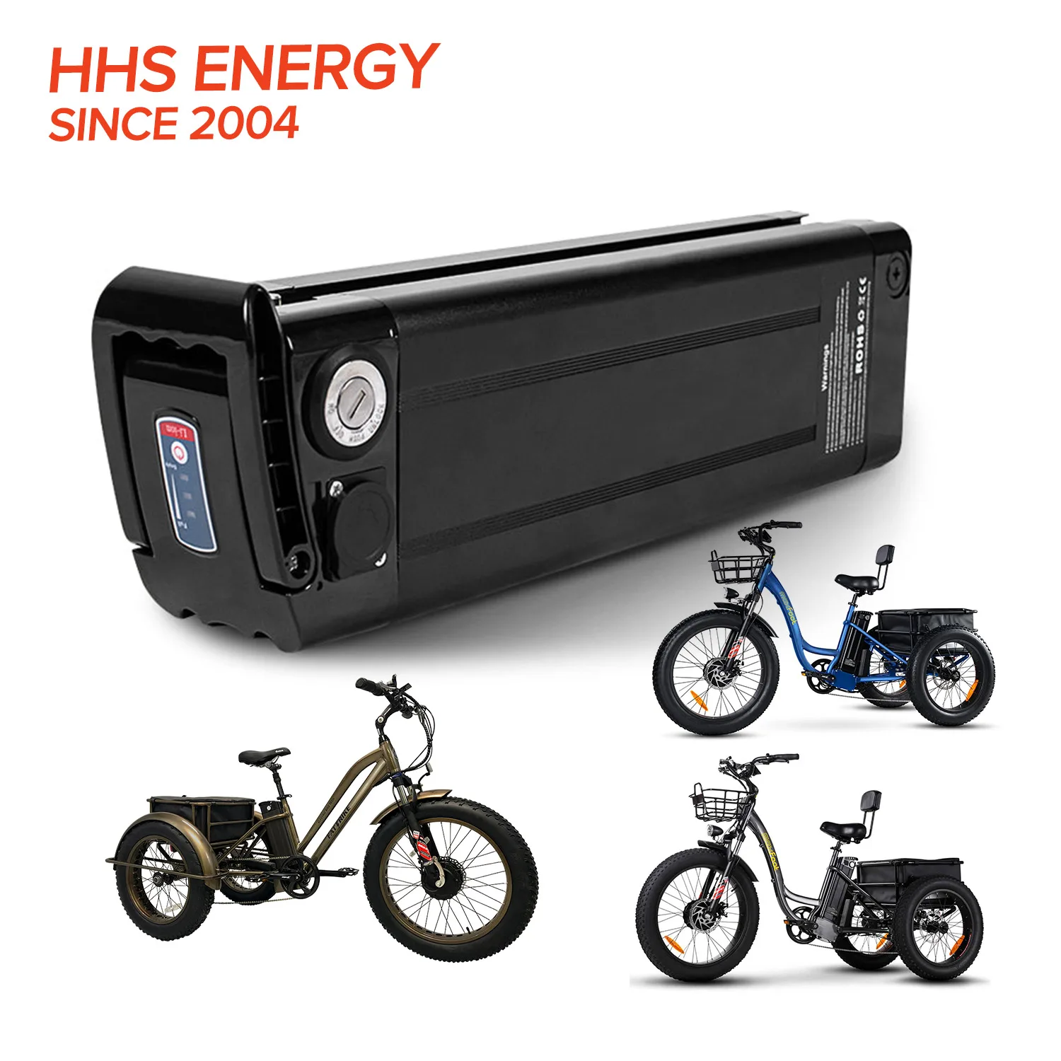 Custom 48v Recumbent Electric Trike Battery - 10ah to 200ah