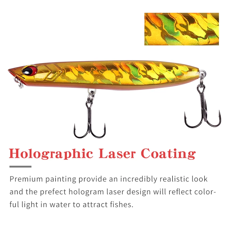 New Innovation Attractive Pencil Rattle Fishing Lure Saltwater Pencil ...
