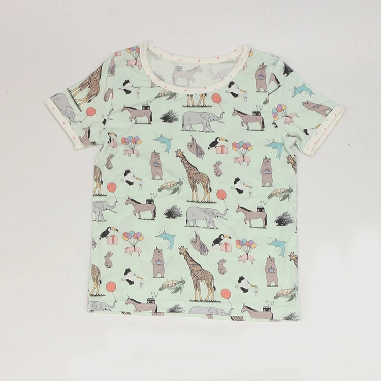 Eco-friendly Bamboo Viscose Pajamas for Kids - Summer Sleepwear