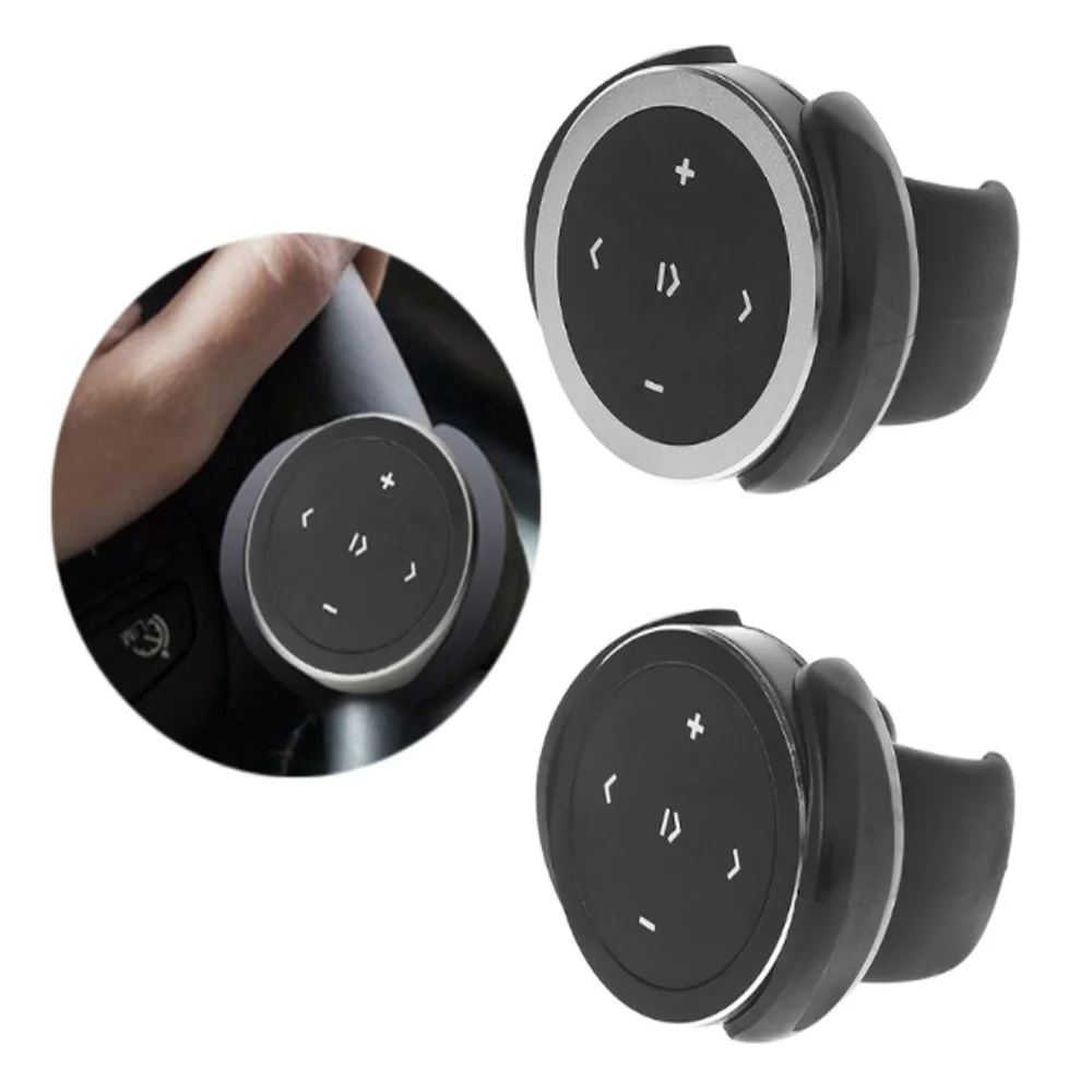 Wireless Ble Media Button Steering Wheel Controller For Car Motorcycle ...